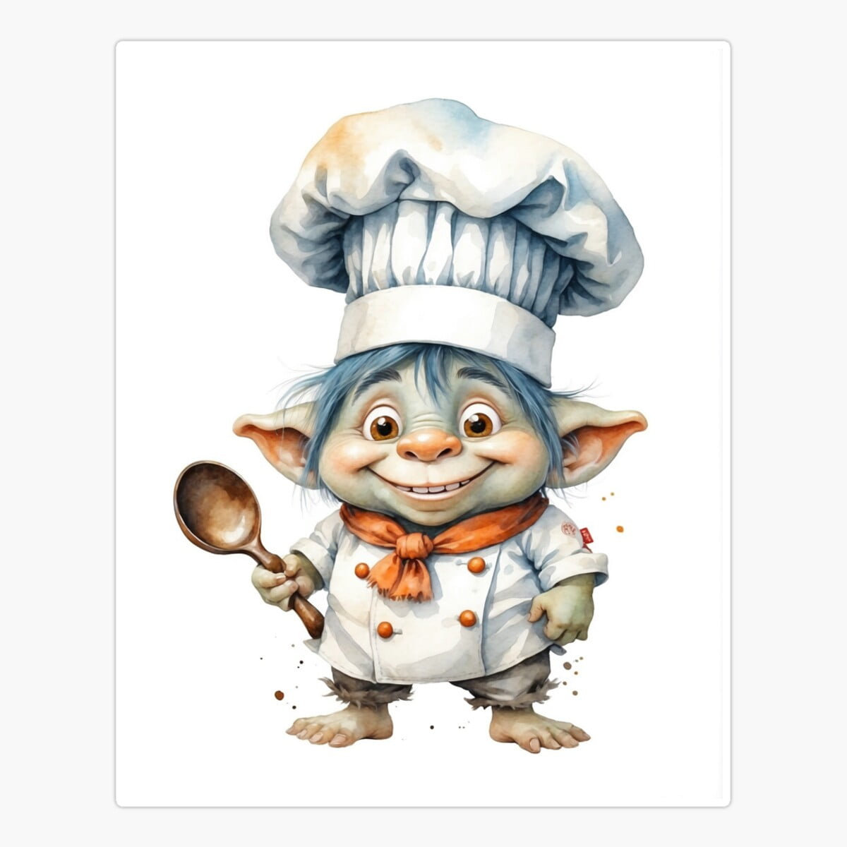 Maneki Troll Is Big Che And Can Cook Best Meals Sticker, Phone Decal ...