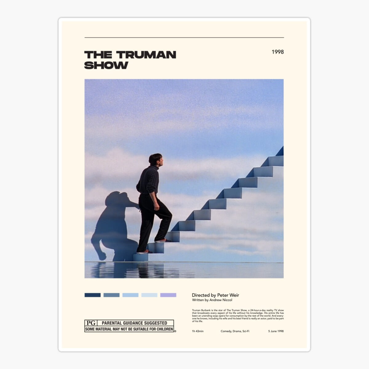 Maneki The Truman Show / Classicult Prints / Vintage Retro Art Print ...