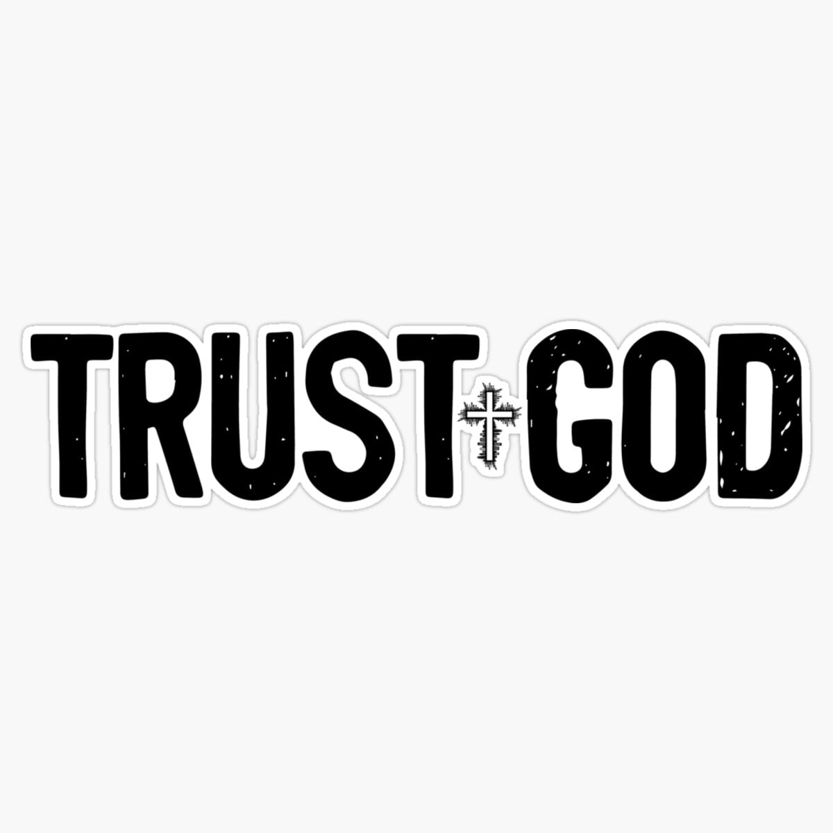 Maneki Trust God Religious Er, Phone Decal Water Bottle Stickers Car ...