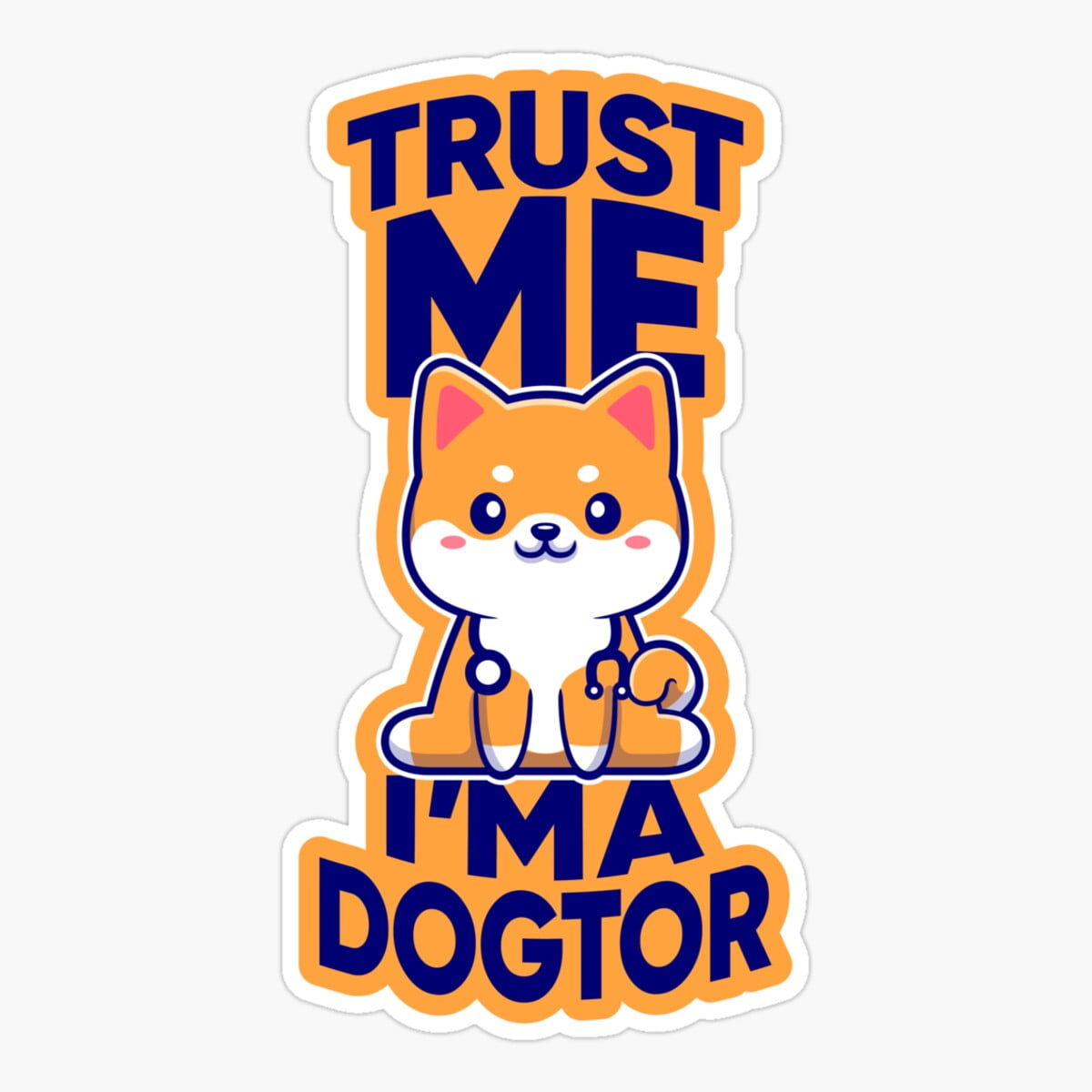 Maneki Trust Me, I'M A Dogtor Funny Dog Er, Phone Decal Water Bottle ...