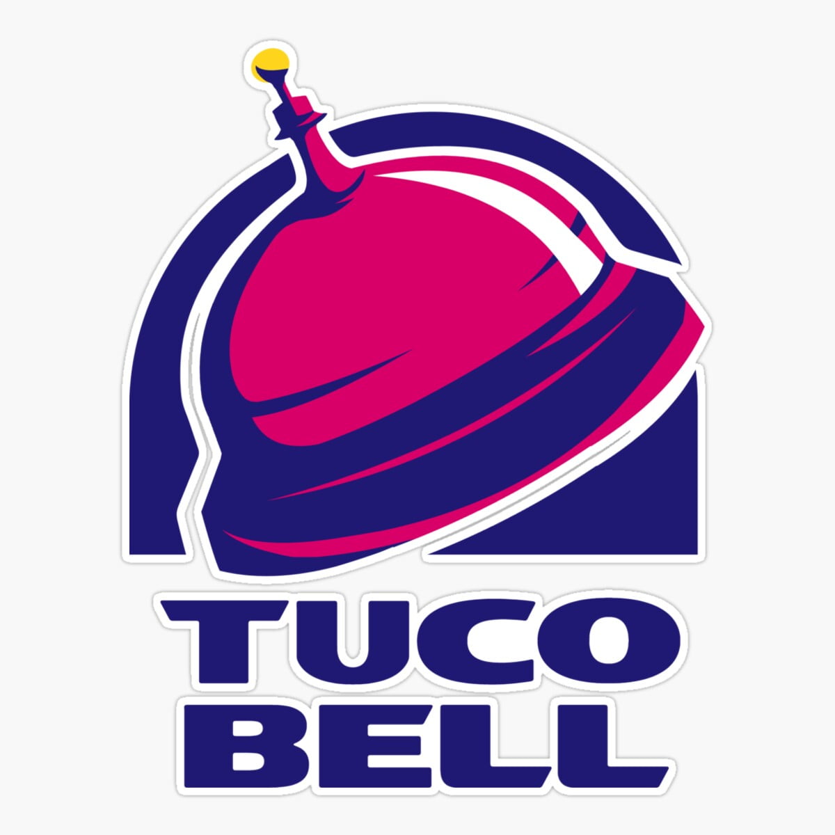 Maneki Tuco Bell Sticker, Phone Decal Water Bottle Stickers Car Decals ...