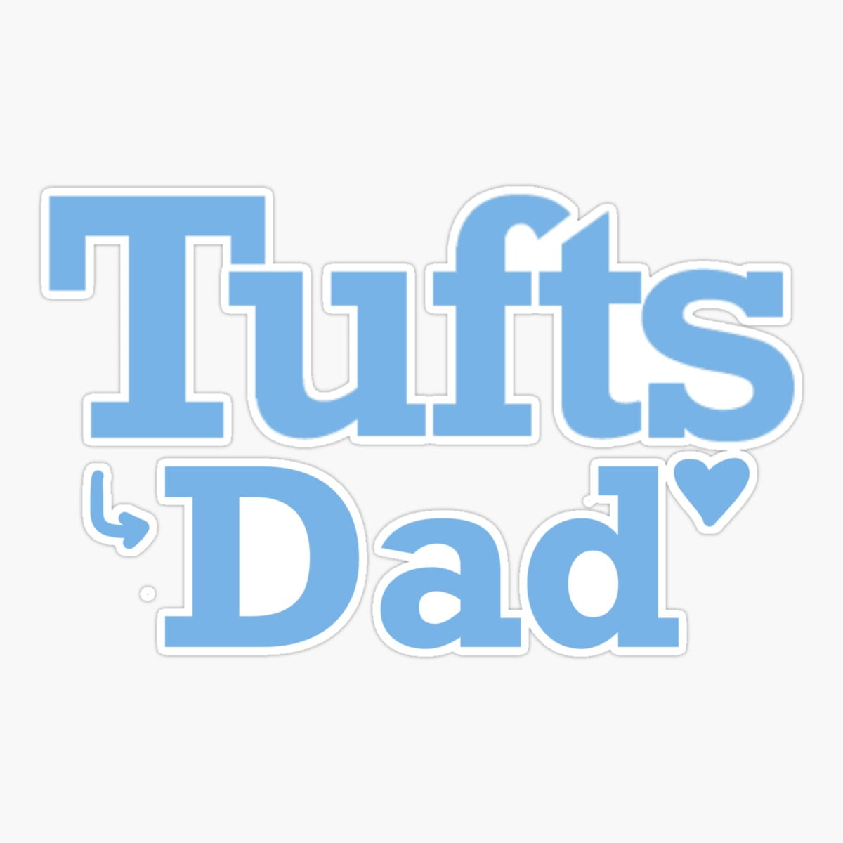 Maneki Tufts University Dad - Simple Er, Phone Decal Water Bottle ...