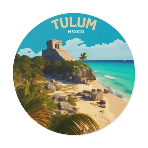 Maneki Tulum Mexico Sticker – Waterproof Travel Decal For Laptop, Car ...