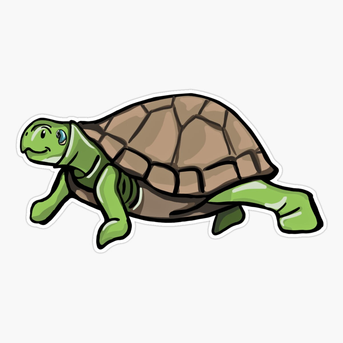 Maneki Turtle With Hearing Aid Er, Phone Decal Water Bottle Stickers ...