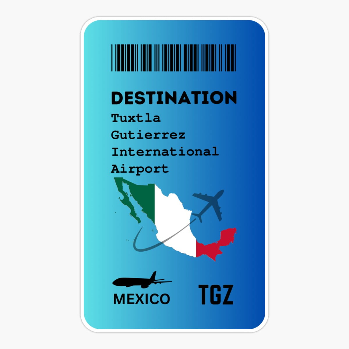 Maneki Tuxtla Gutierrez International Airport Mexico Baggage Tag ...
