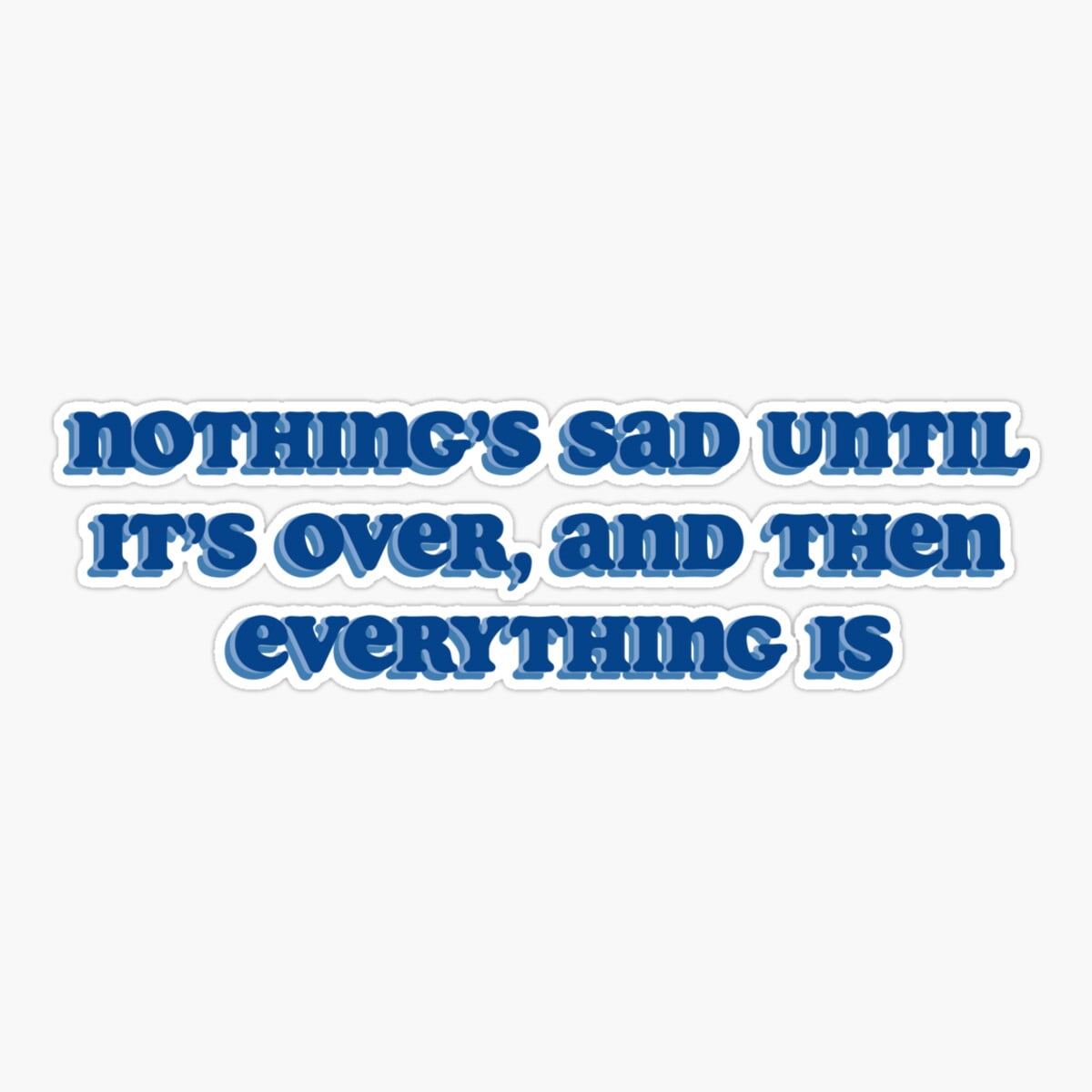 Maneki Twelveclara - Nothing Is Sad Er, Phone Decal Water Bottle ...