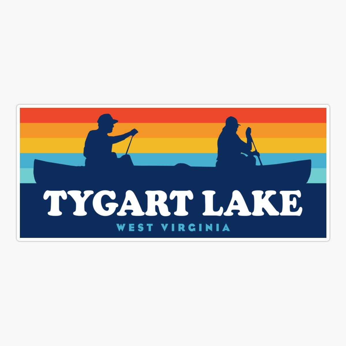 Maneki Tygart Lake West Virginia Canoe Er, Phone Decal Water Bottle ...