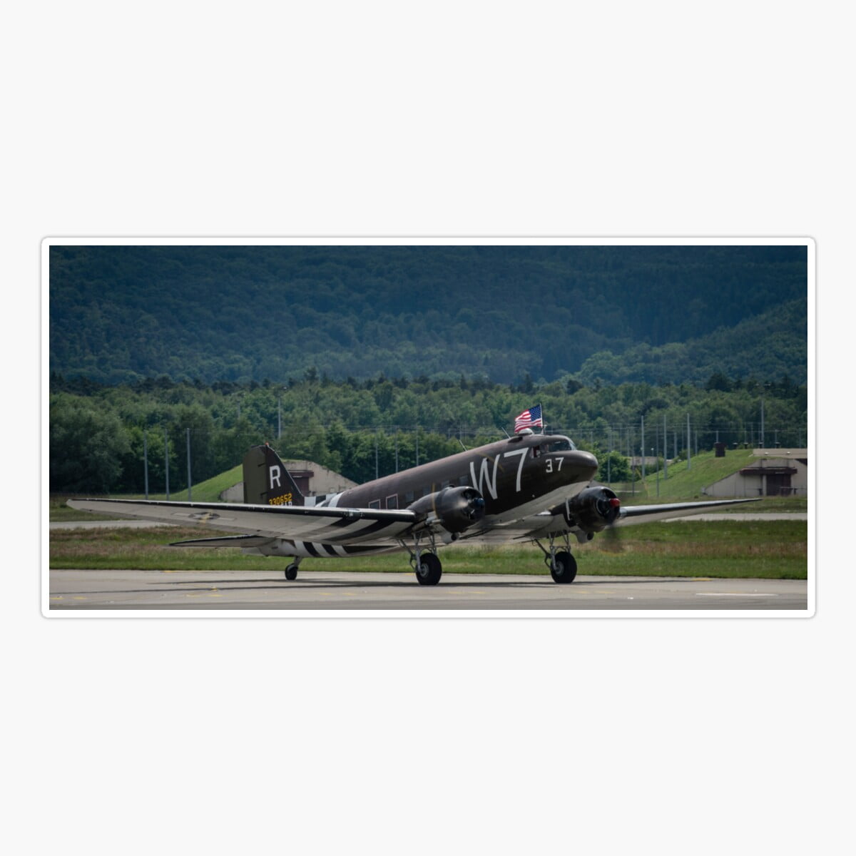 Maneki A U.S. Air Force C-47 Skytrain Aircraft Lands At Ramstein Air ...