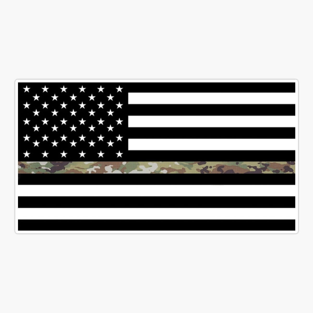 Maneki U.S. Military Line Flag- Army, Air Force & Space-Force (Ocp) Er ...