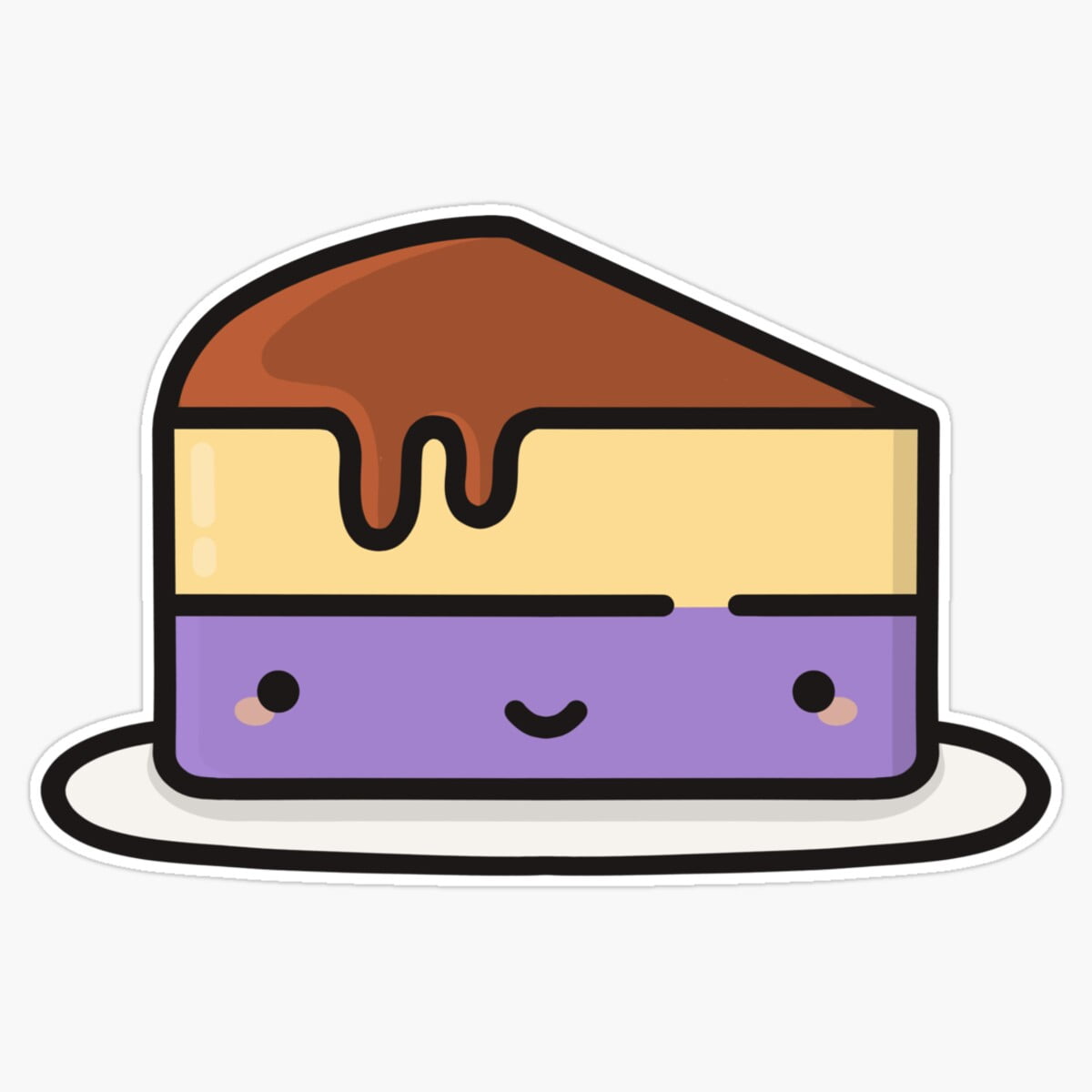 Maneki Ube Flan Cake Icon: Filipino Dessert Er, Phone Decal Water ...