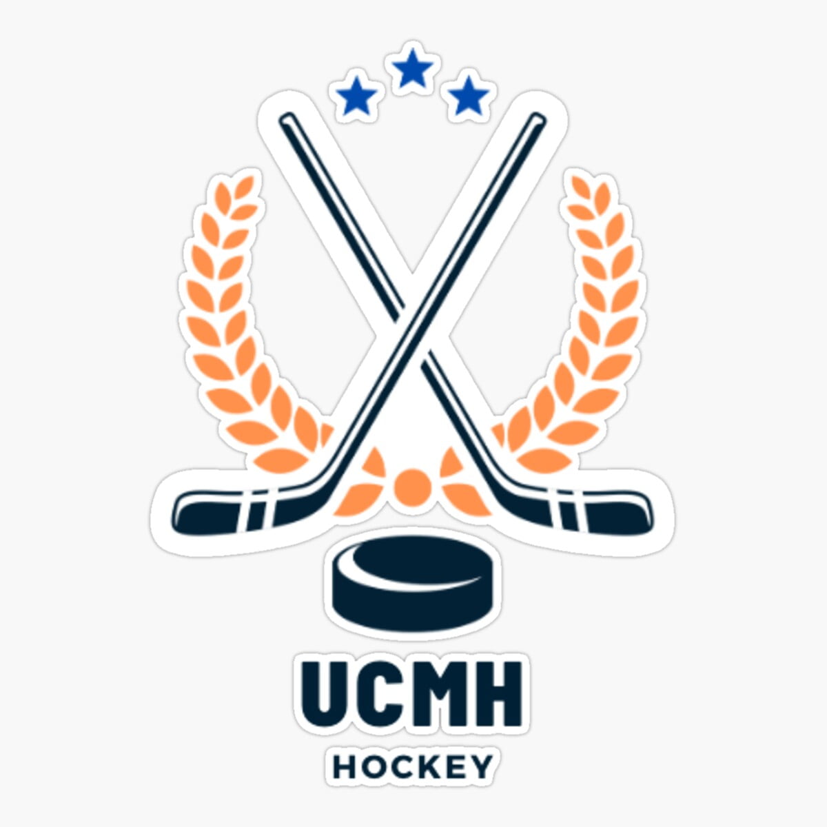 Maneki Ucmh Hockey Sticker, Phone Decal Water Bottle Stickers Car ...