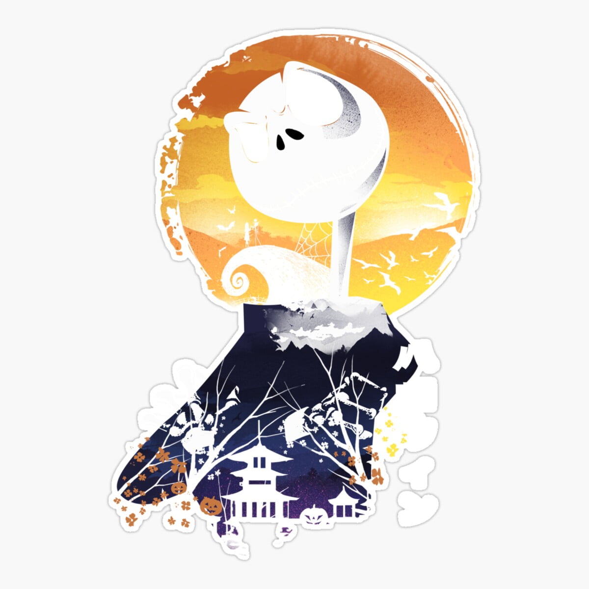 Maneki Ukiyo E Jack Sticker, Phone Decal Water Bottle Stickers Car Decals, Funny Birthday Gift ...