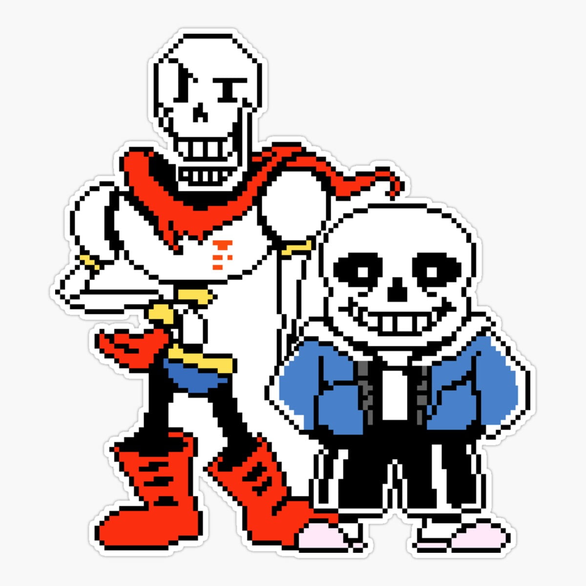 Maneki Undertale - Sans And Papyrus Sticker, Phone Decal Water Bottle ...