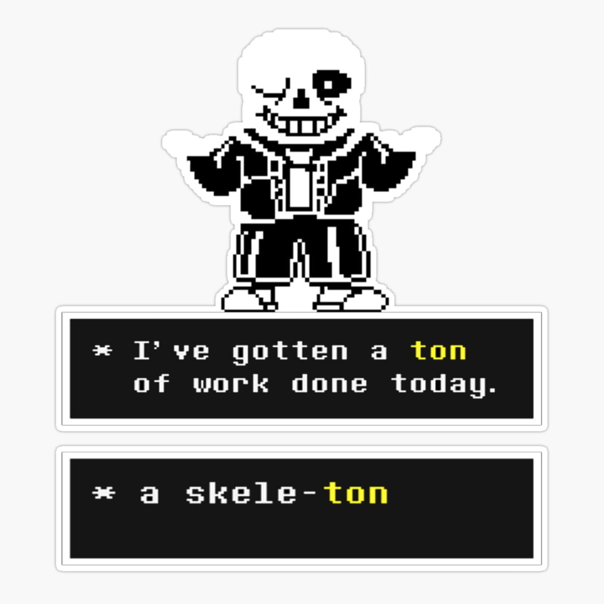 Maneki Undertale Sans Er, Phone Decal Water Bottle Stickers Car Decals ...