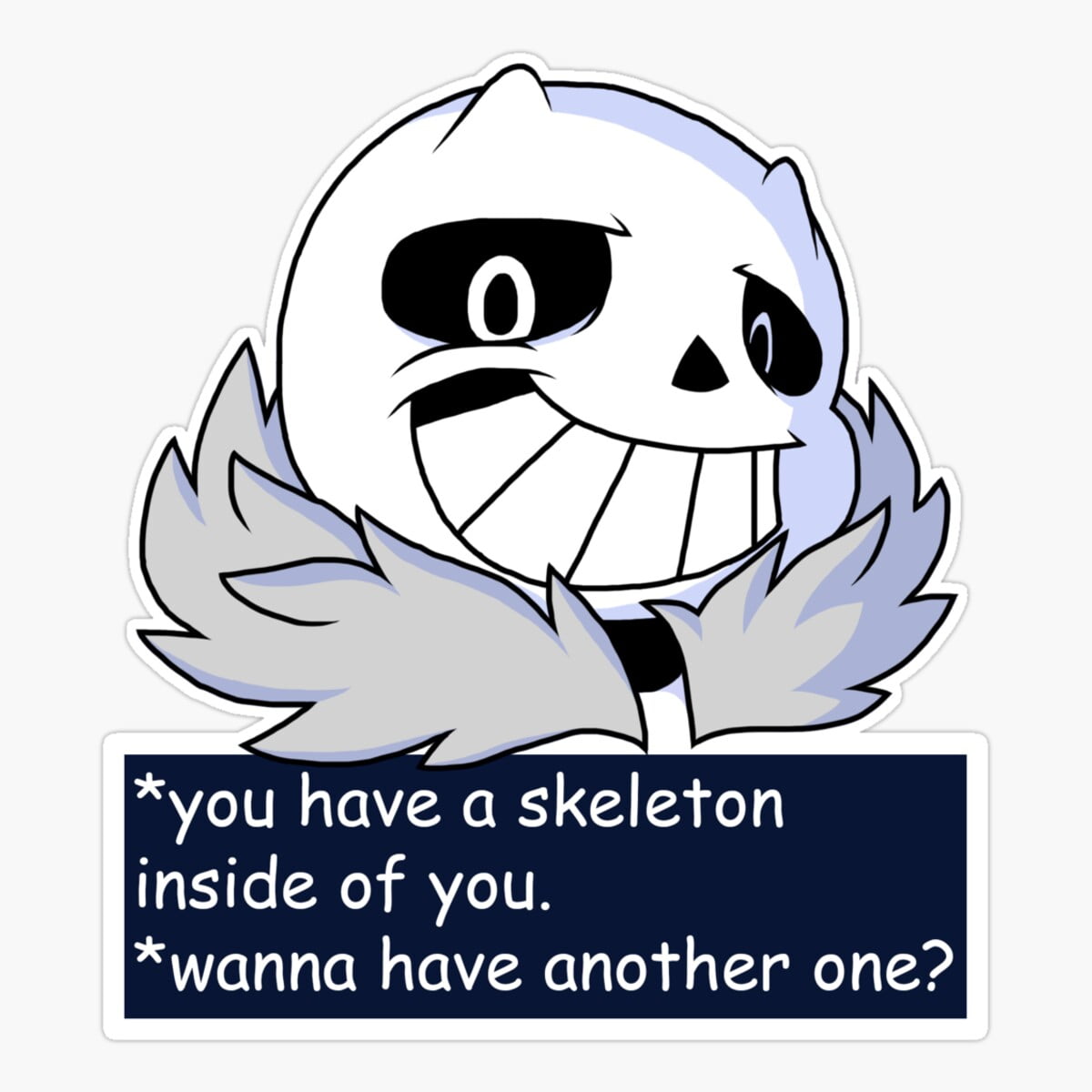 Maneki Undertale - Sans - Pervy Joke Er, Phone Decal Water Bottle ...