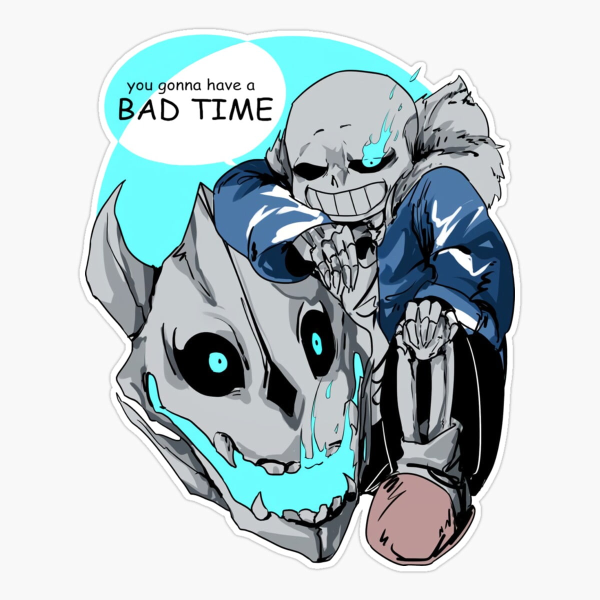 Maneki Undertale Sans You Gonna Have A Bad Time Er, Phone Decal Water ...