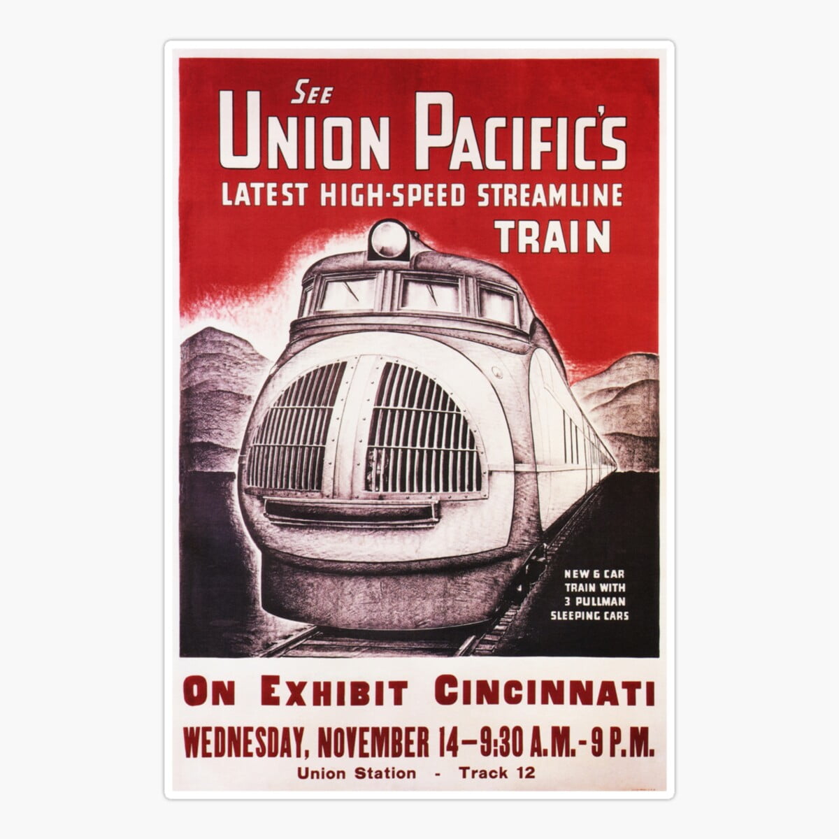 Maneki Union Pacific Latest High Speed Streamline Train Advertisement ...