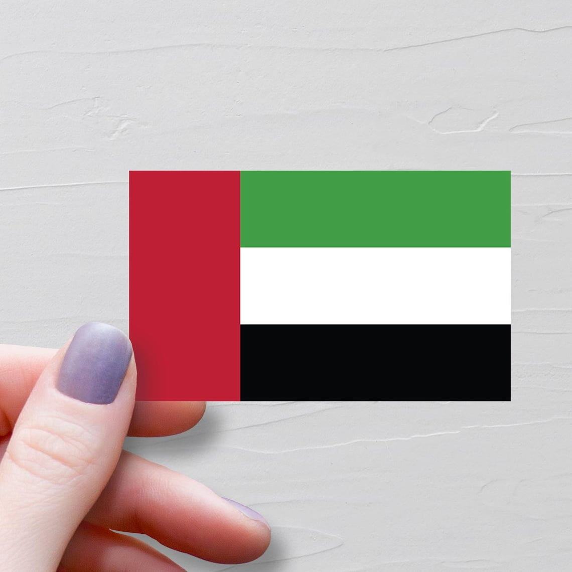 Maneki United Arab Emirates Flag Er, Vinyl Travel Ers, Emirati Flag ...