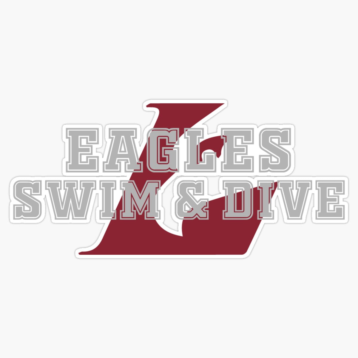 Maneki University Of Wisconsin Swim And Dive Logo Er, Phone Decal Water ...