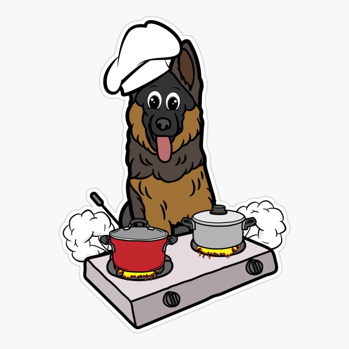 Maneki Unny Guard Dog Is A Che Sticker, Phone Decal Water Bottle ...