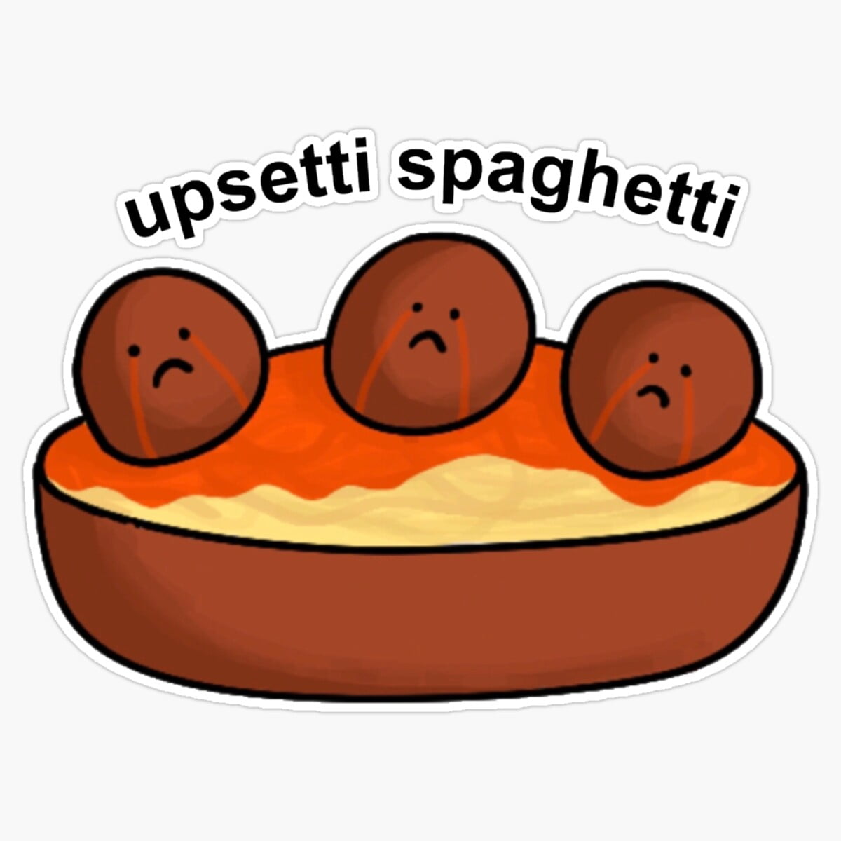 Maneki Upsetti Spaghetti Er, Phone Decal Water Bottle Stickers Car Decals, Funny Birthday Gift ...