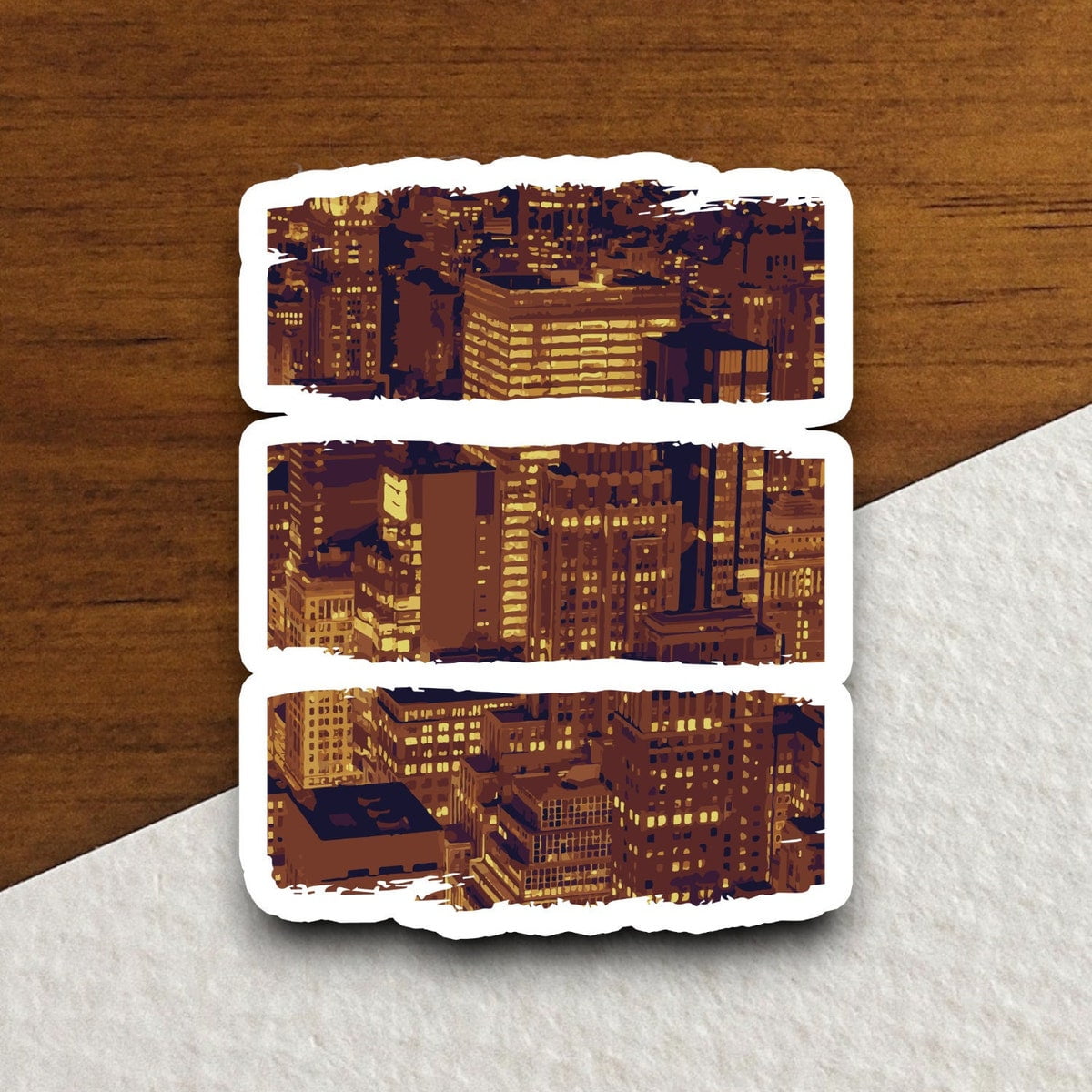 Maneki Urban City Scene Sticker, Vacation Sticker, Travel Sticker, Room ...