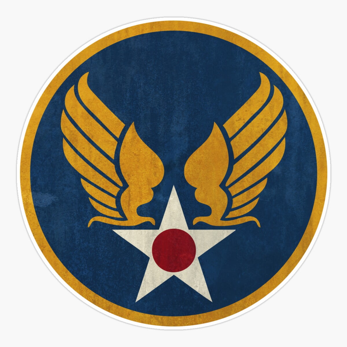Maneki Us Army Air Force Vintage Emblem V02 Er, Phone Decal Water ...