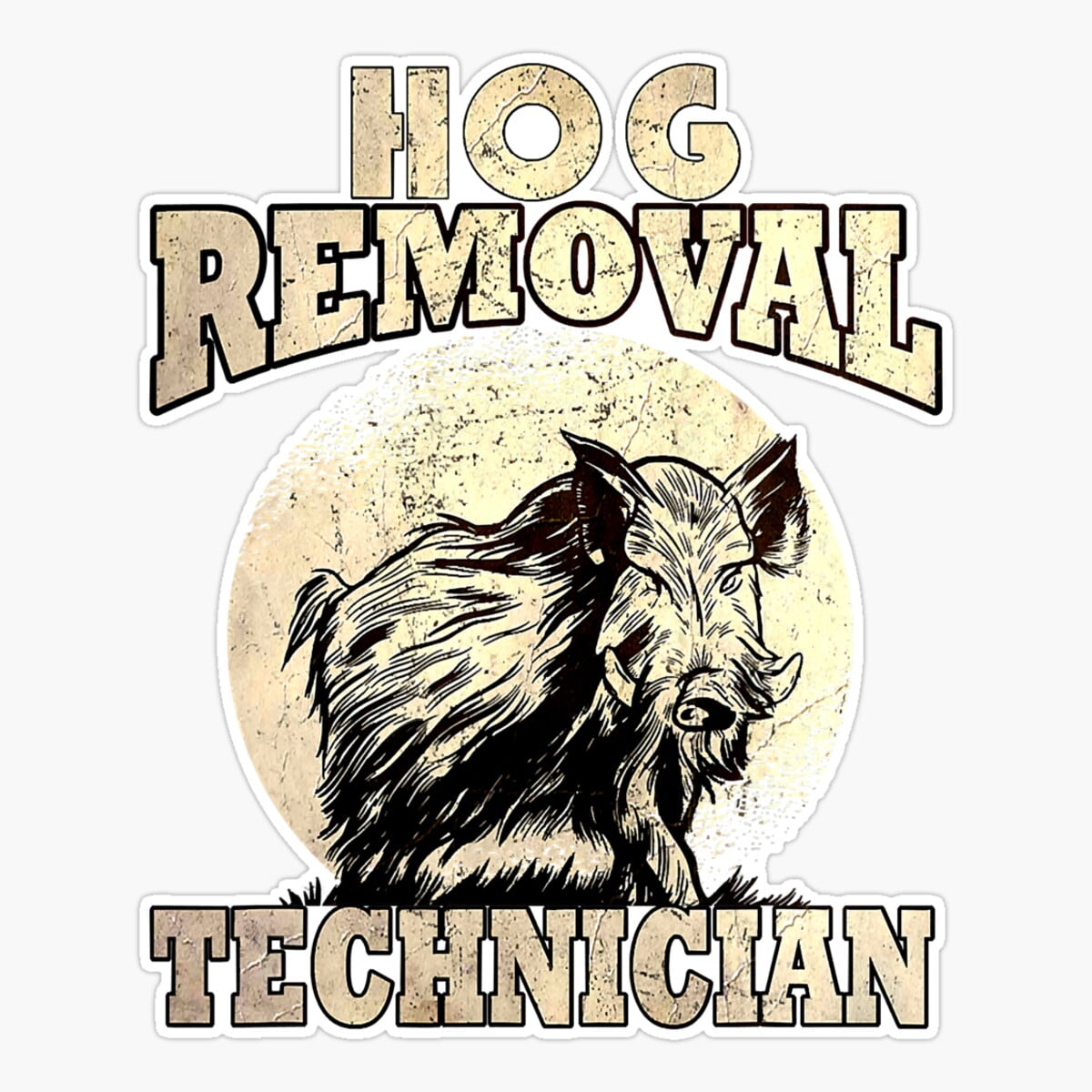 Maneki Us Lag Hog Removal Technician Boar Er, Phone Decal Water Bottle ...