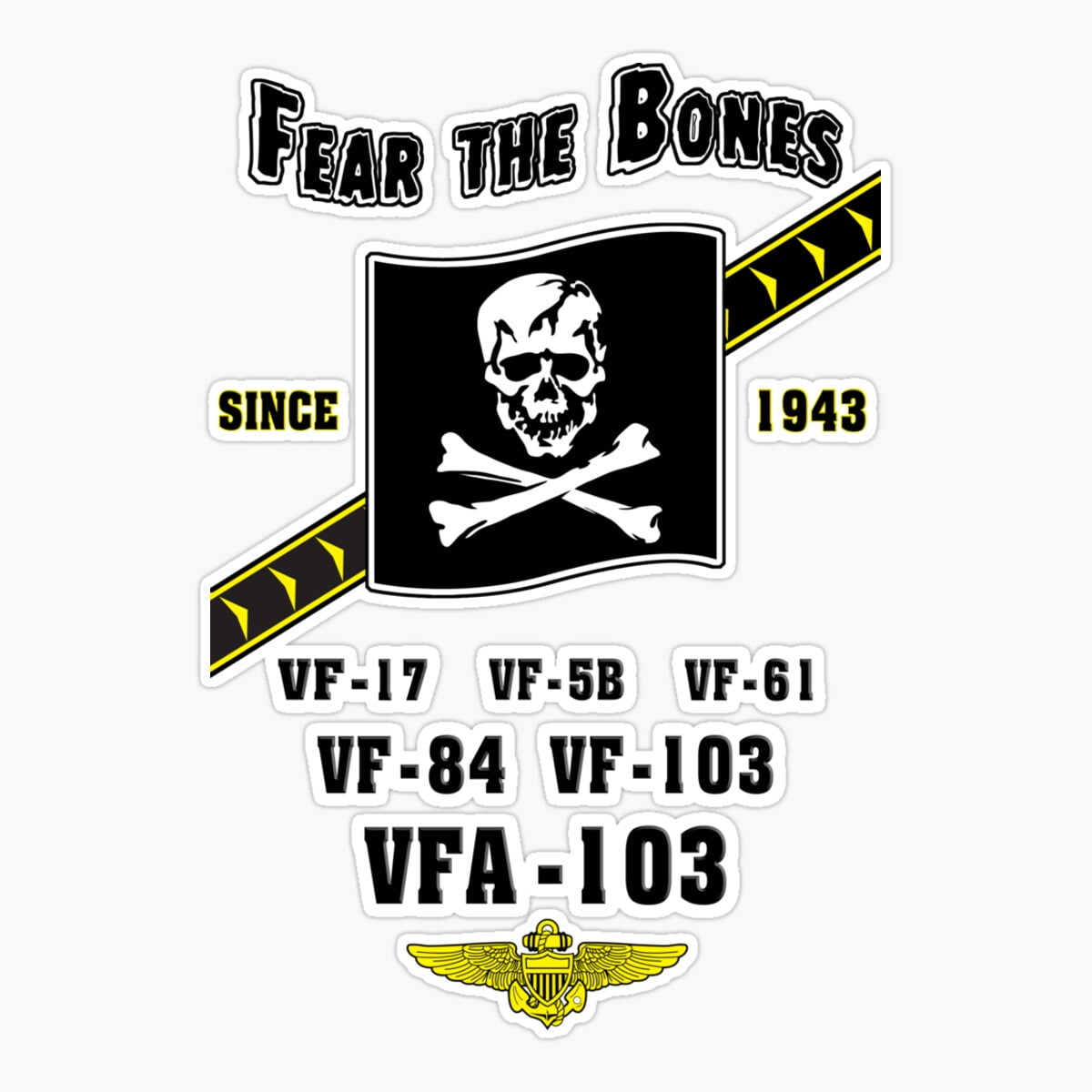 Maneki Us Navy Jolly Rogers Er, Phone Decal Water Bottle Stickers Car ...