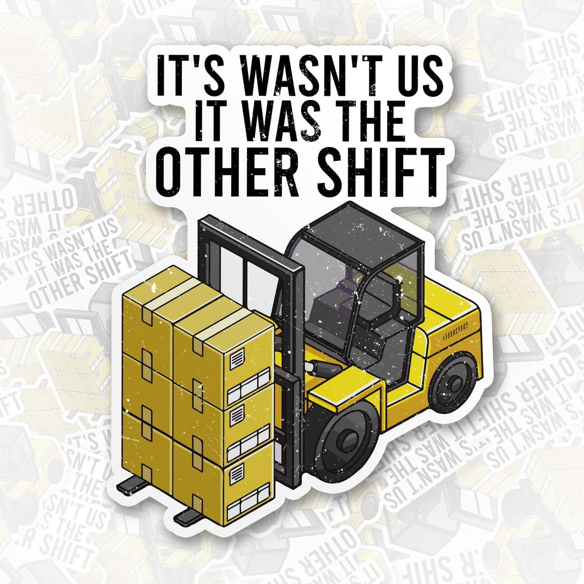 Maneki It'S Wasn'T Us It Was The Other Shift Er, Funny Sarcastic Worker Ers, Work Humor, Blue ...