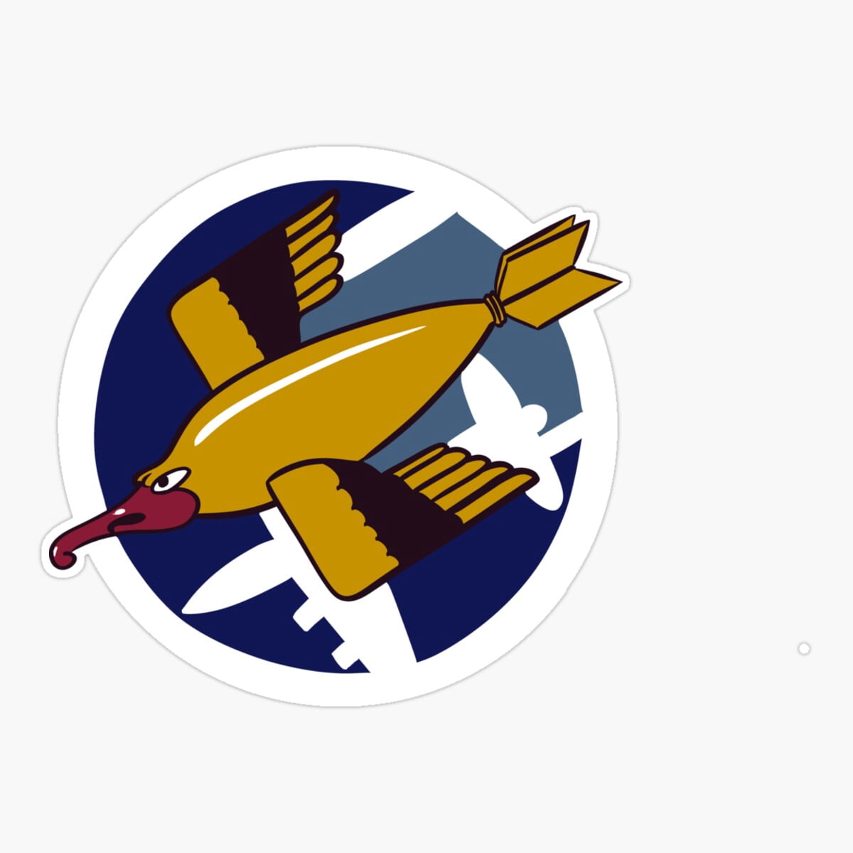 Maneki Usaaf 91St Bomb Group - The Ragged Irregulars Sticker, Phone ...