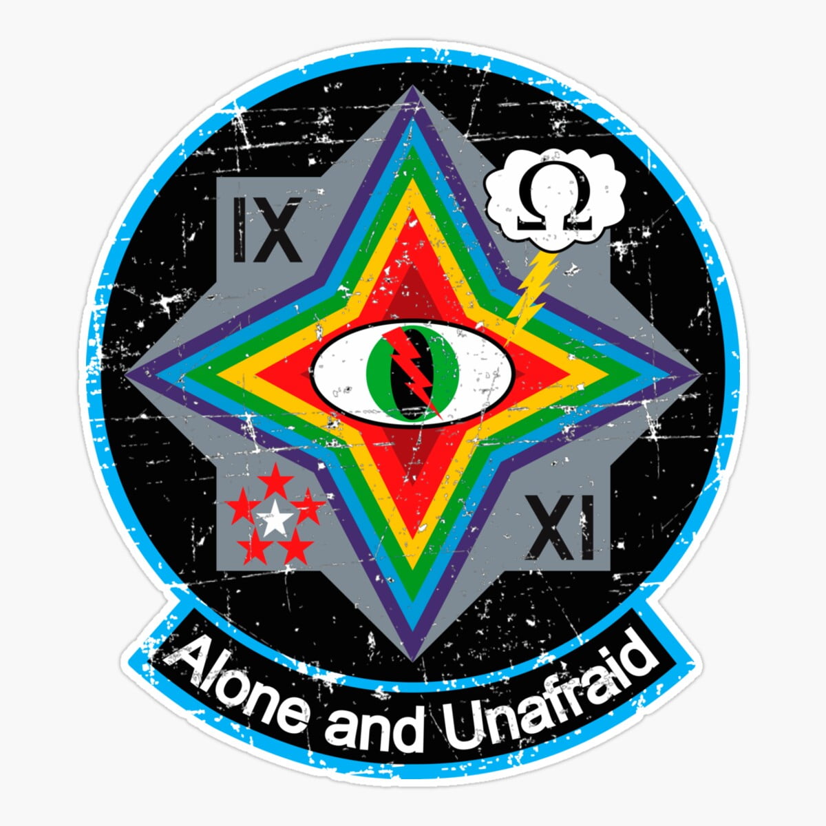 Maneki Usaf - Area 51 Uav Cia Air Force - Alone And Unafraid - Grunge ...