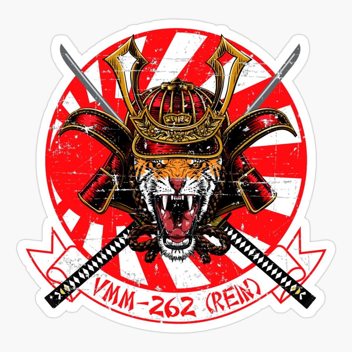 Maneki Usmc - Vmm-262 Marine Medium Tiltrotor Squadron - Grunge Style ...