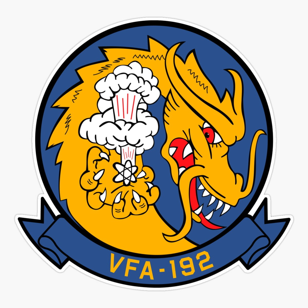 Maneki Usn Vfa-192 Strike Fighter Squadron - Tagged - Clean Style Er ...