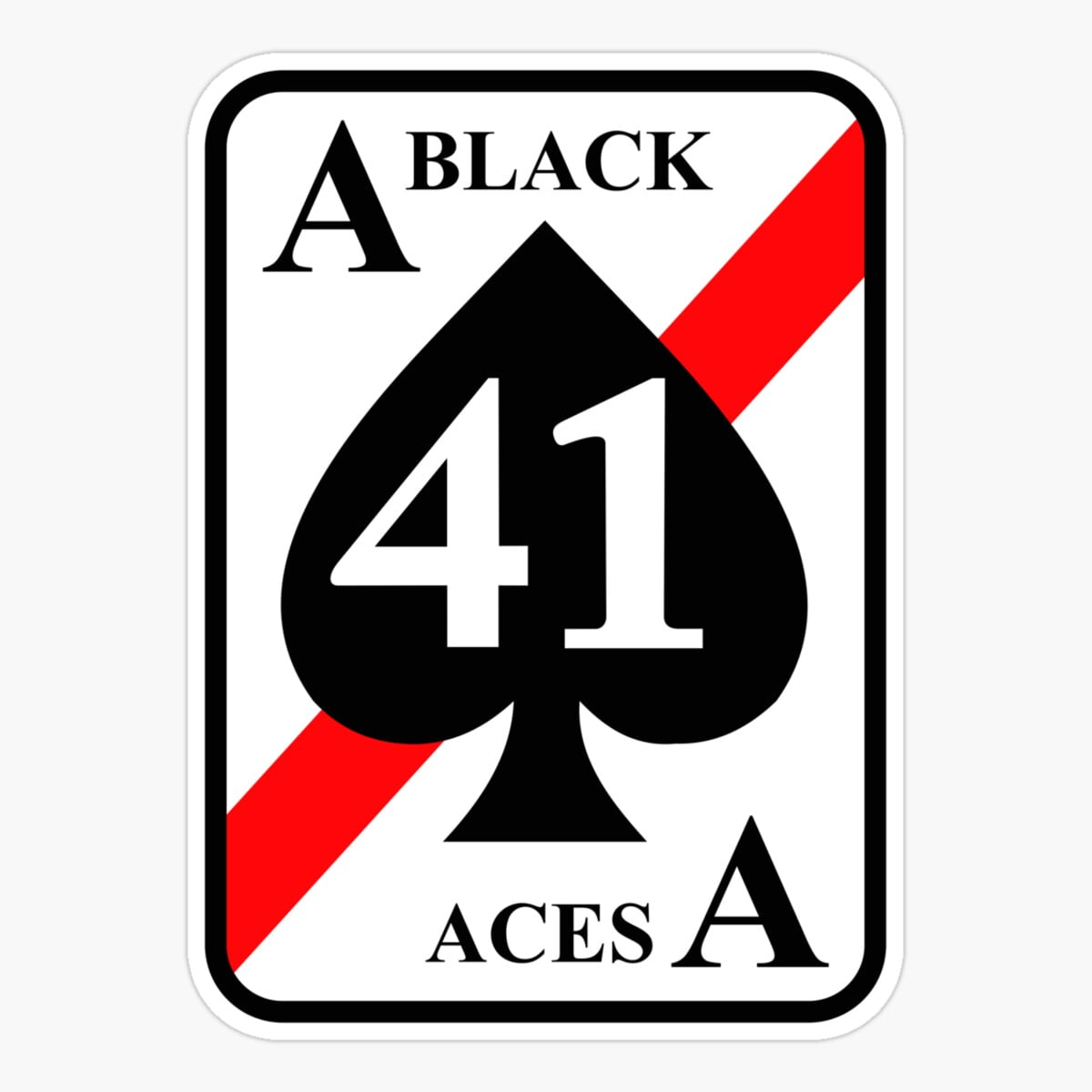 Maneki Usn Vfa-41 Strike Fighter Squadron - Black Aces - Clean Style Er ...