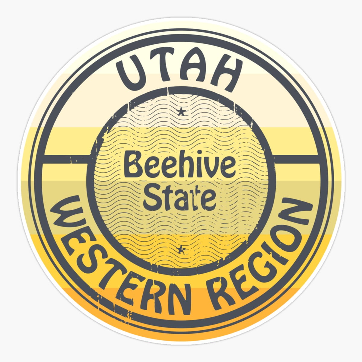 Maneki Utah, Beehive State, Western Region Sticker, Phone Decal Water ...