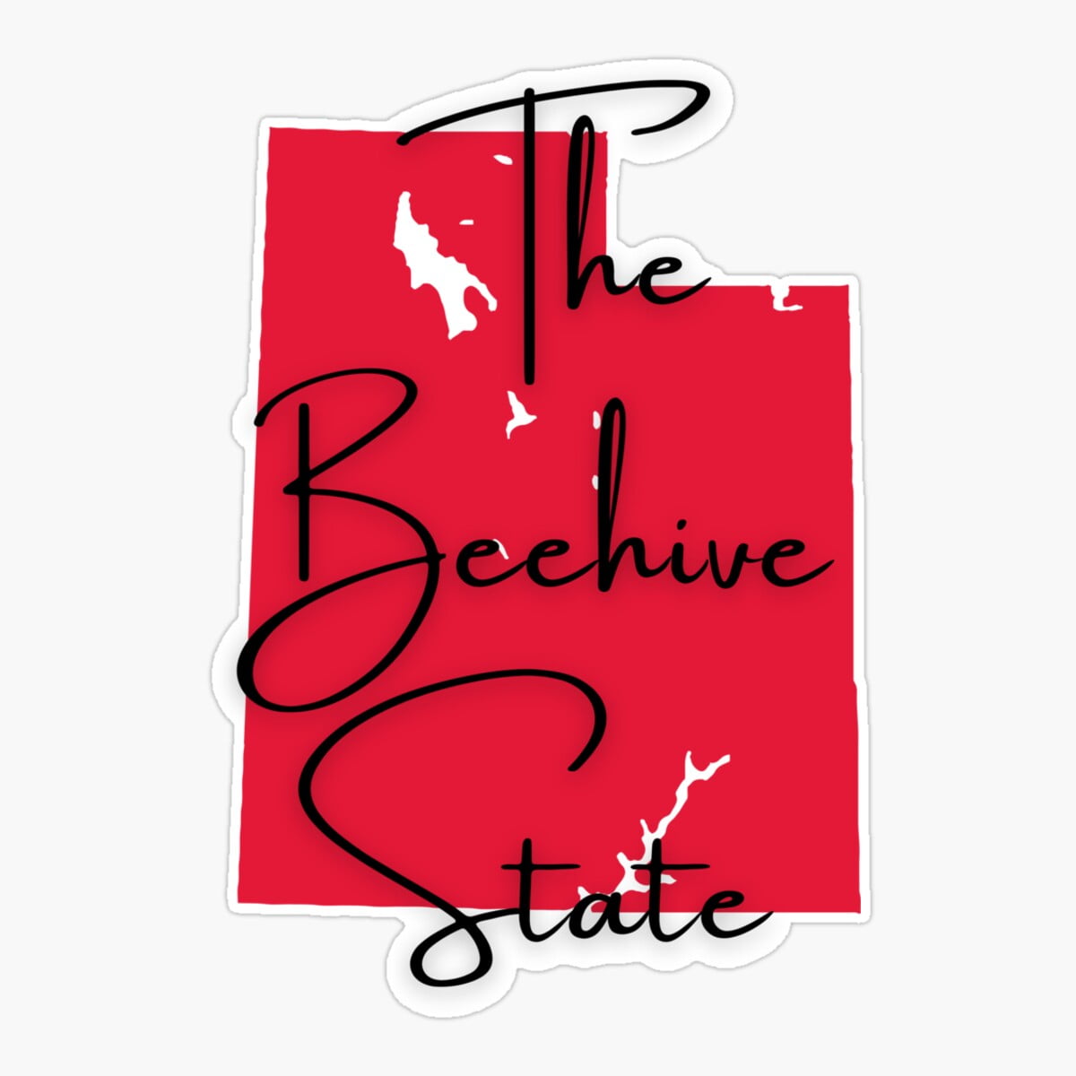 Maneki Utah | The Beehive State | State Nicknames Series Sticker, Phone ...