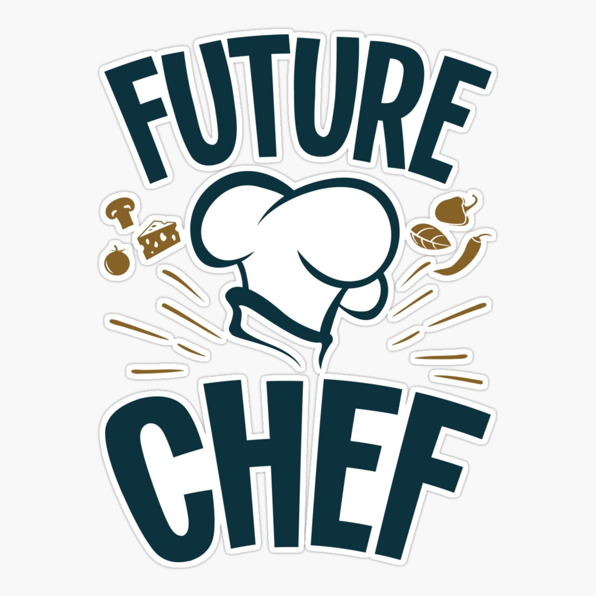 Maneki Uture Che Cooking Lover Sticker, Phone Decal Water Bottle ...