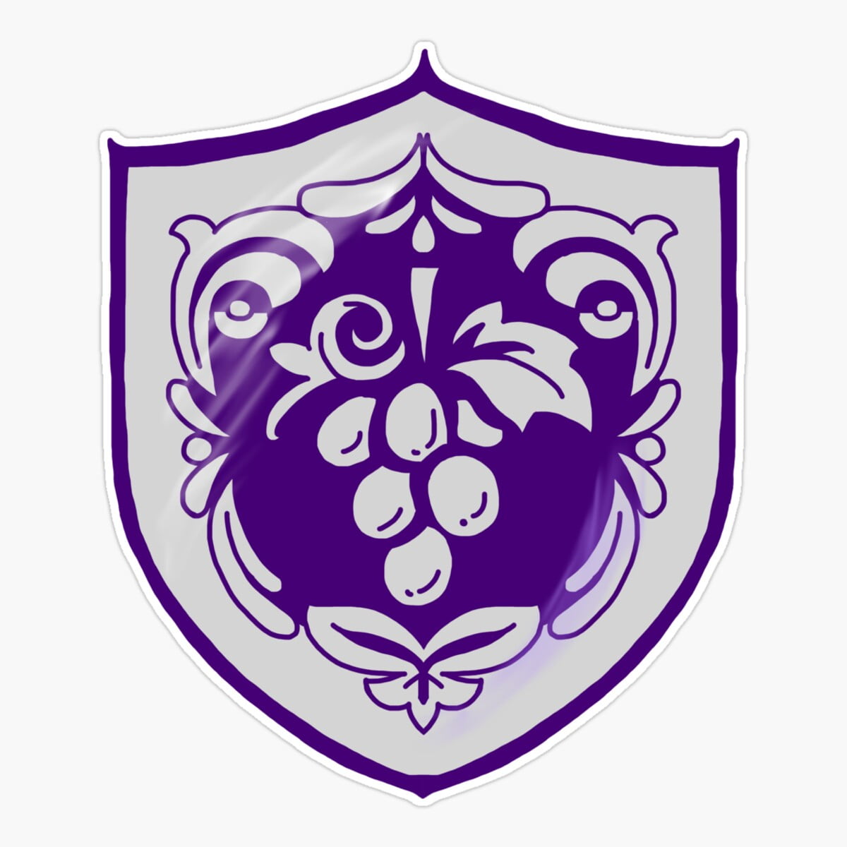 Maneki Uva/Grape Academy Uniform Badge Er, Phone Decal Water Bottle ...