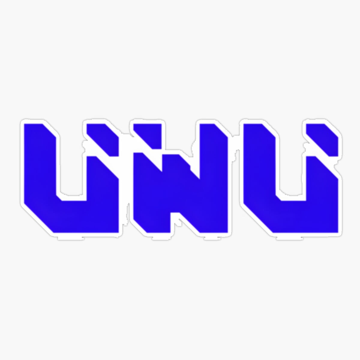 Maneki Uwu Sticker, Phone Decal Water Bottle Stickers Car Decals, Funny ...