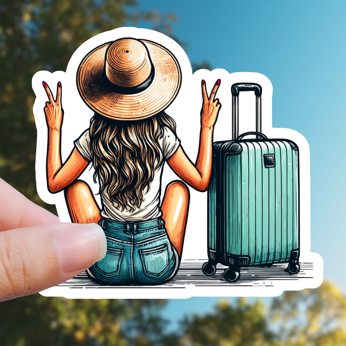 Maneki Vacation Sticker, Summer Stickers, Cruise Decal, Travel Sticker ...