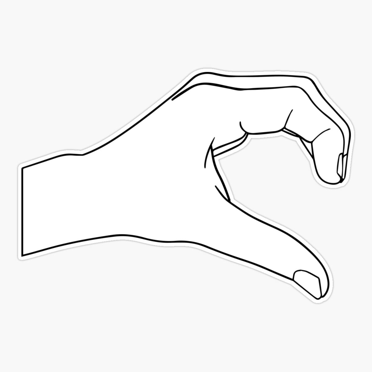 Maneki Valentine'S Day: Left Male Hand Half Heart Gesture, Version For ...