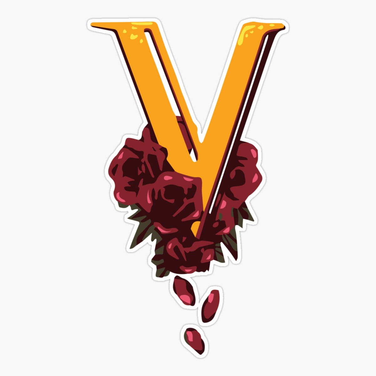 Maneki Valentinos Logo (Cyberpunk Gang) Sticker, Phone Decal Water ...