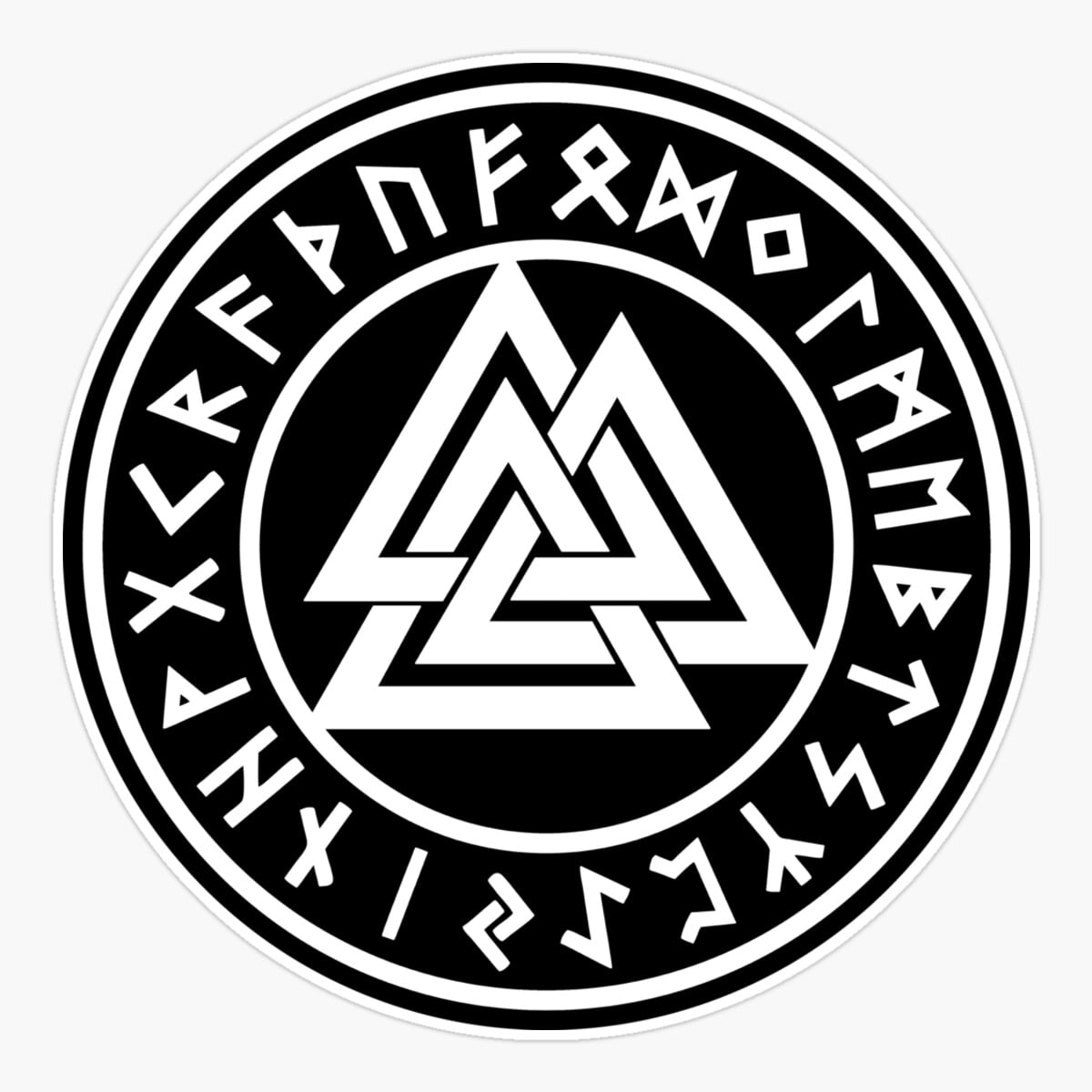 Maneki Valknut, Odin, Wotans Knot, Uthark Runes, Hrungnir Heart Er ...