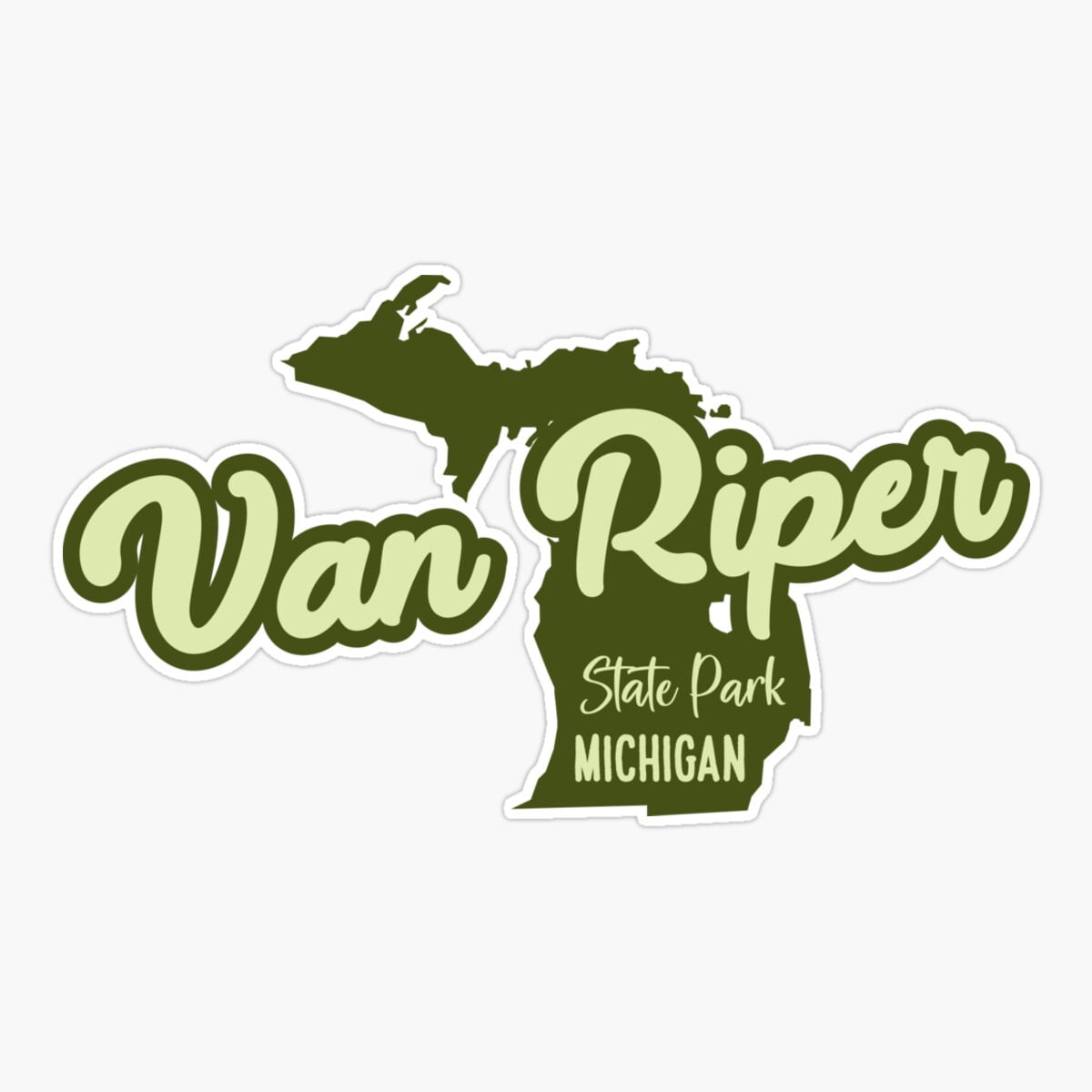 Maneki Van Riper State Park Michigan Er, Phone Decal Water Bottle ...