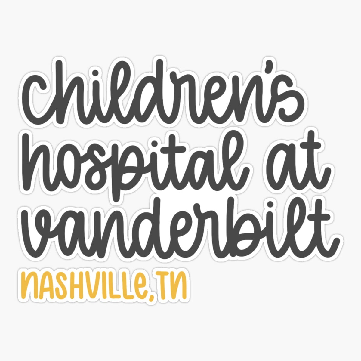Maneki Vanderbilt Children'S Hospital Er, Phone Decal Water Bottle ...