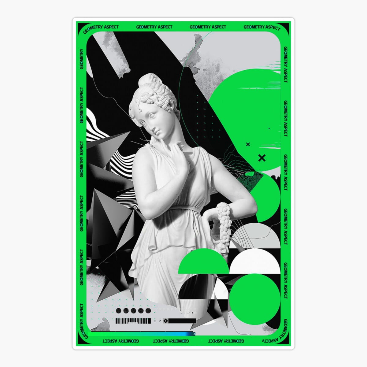 Maneki Vaporwave Aesthetic Greek New Urban Modern Style Sticker, Phone ...