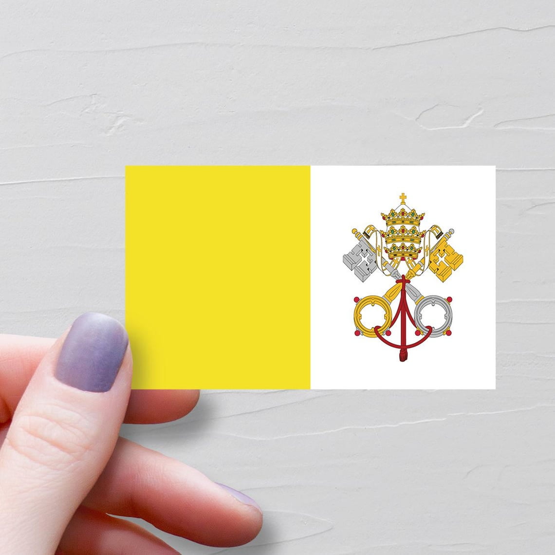 Maneki Vatican City Holy See Flag Er, Vinyl Travel Ers, World Flags ...