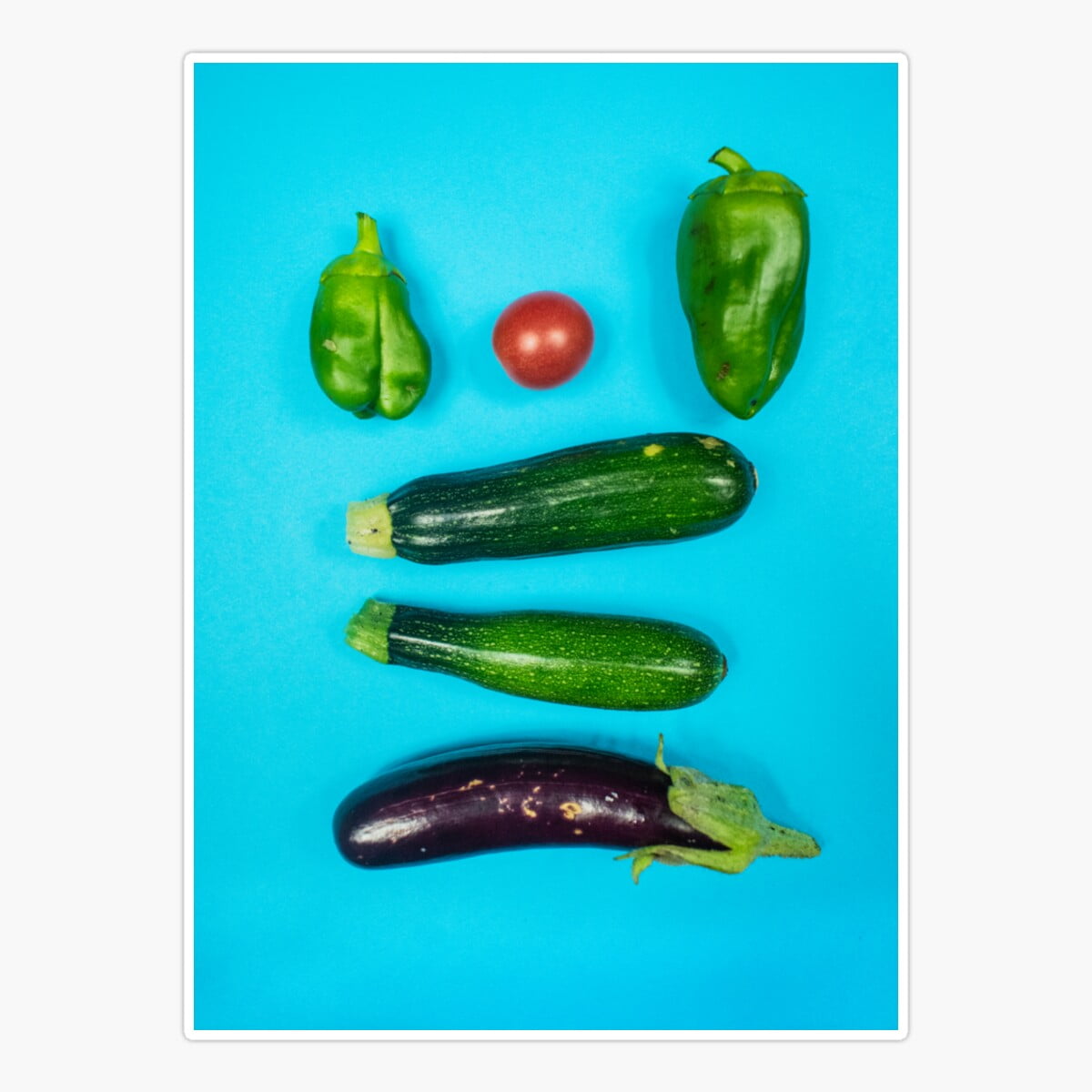 Maneki Veg Rom The Garden Sticker, Phone Decal Water Bottle Stickers ...