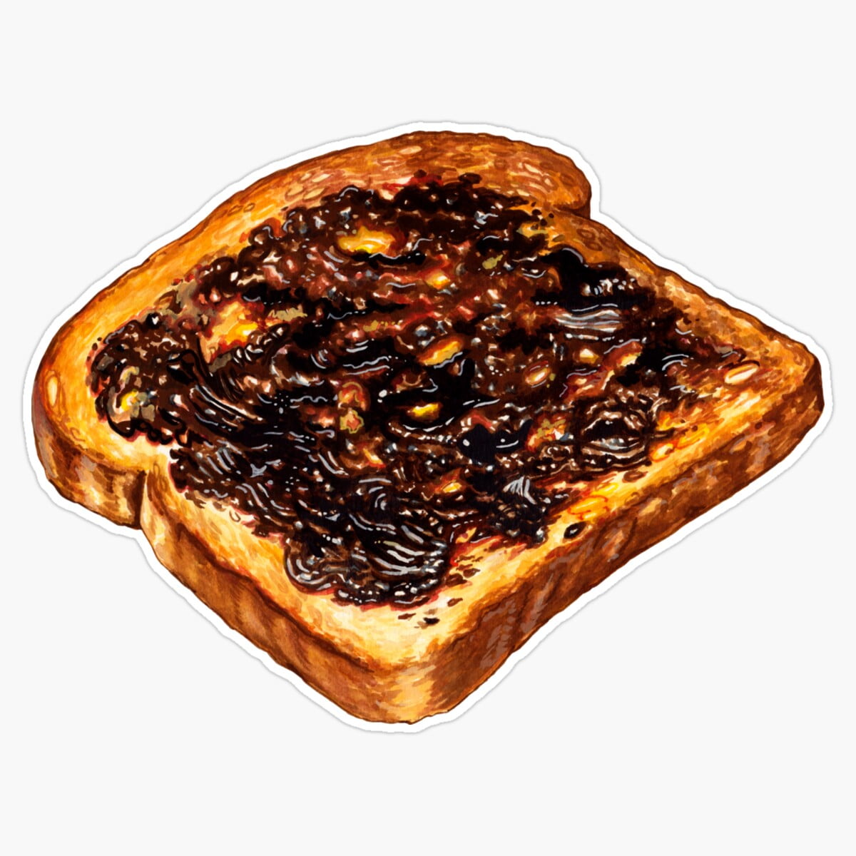 Maneki Vegemite Toast Pattern Er, Phone Decal Water Bottle Stickers Car ...